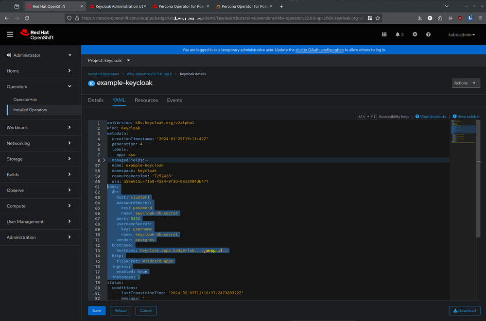 Keycloak & Open Shift
